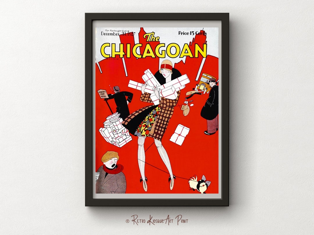 Vintage the Chicagoan Cover - Glamour Women Wall Print -great Gatsby ...