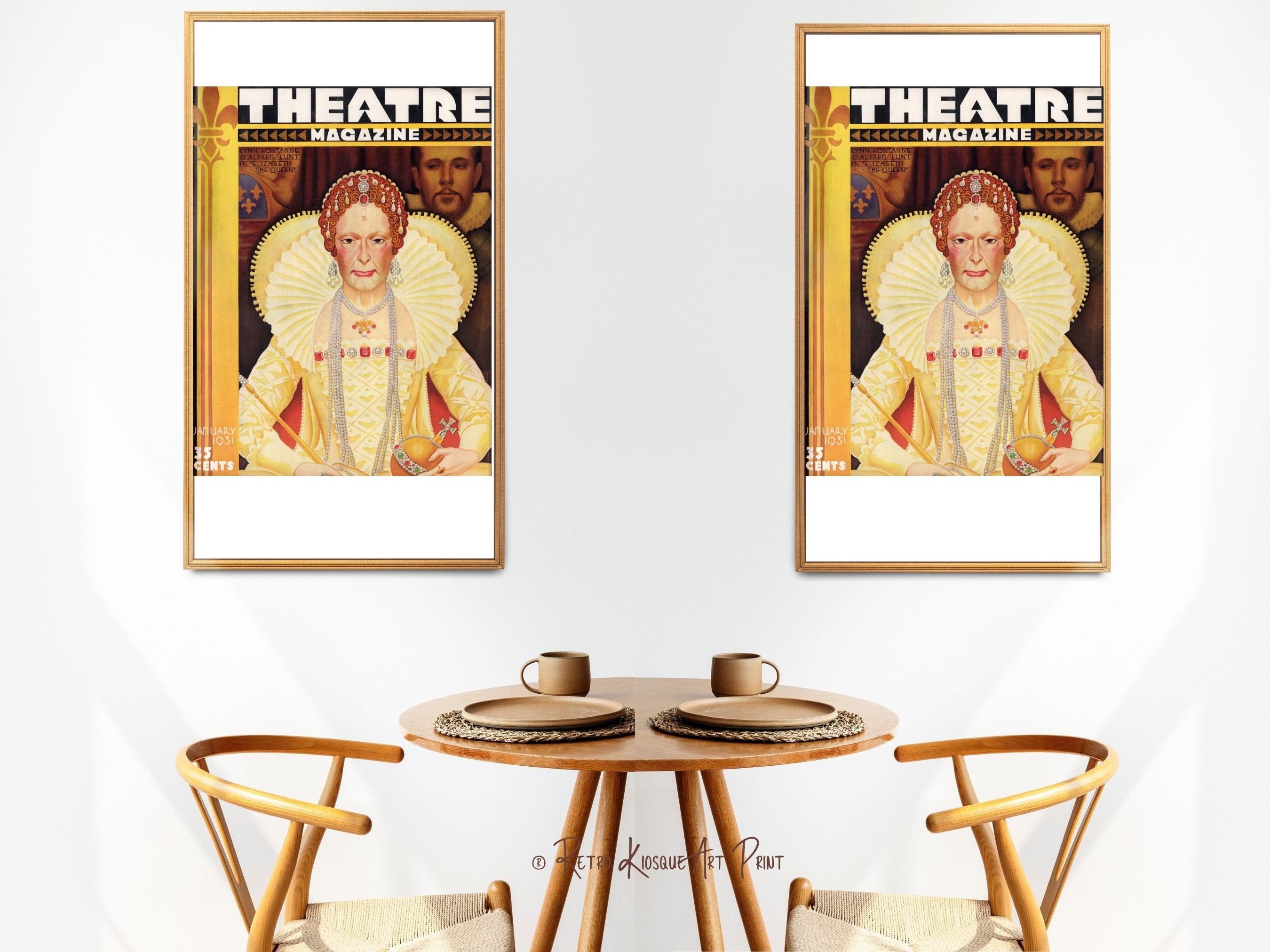 Vintage THE DANCE Magazine Cover - Glamour Women Wall Print - Great ...