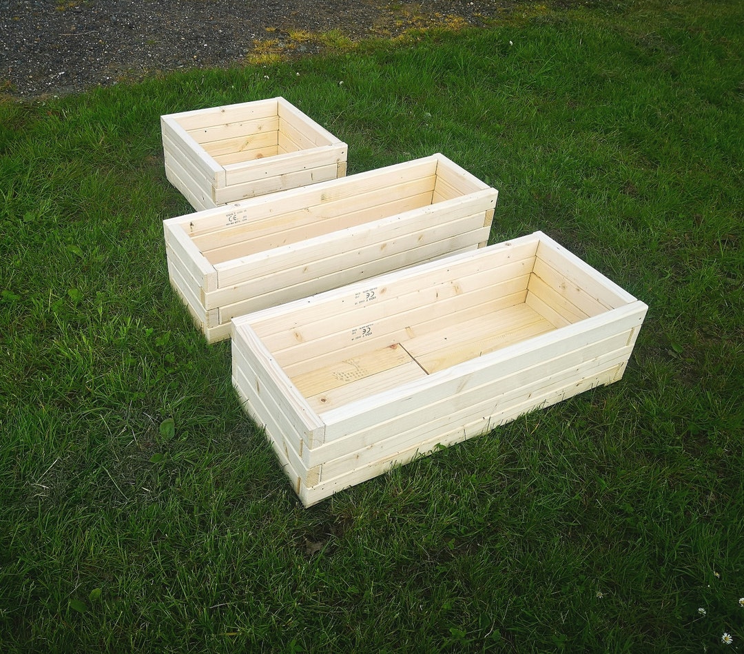 Wooden Planters Heavy Duty Wooden Pots Pine Planters Indoor - Etsy