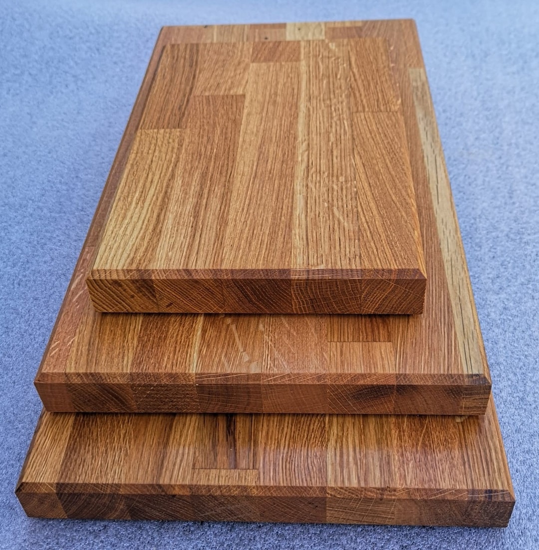 Oak Chopping Board Serving Boards Thick Butchers Block 40mm 60mm Thick ...