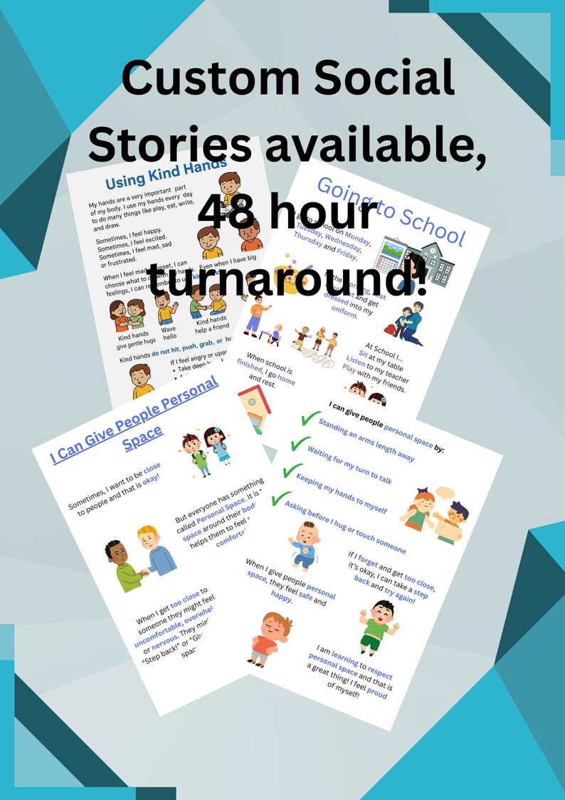 Personal Space Social Story for Kids | Autism & SEN Printable ...