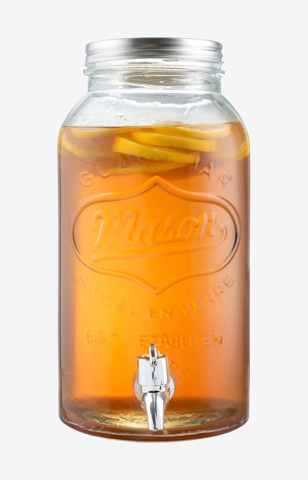 Mason Jar Drink Dispenser With Spigot: 1-gallon Beverage Server - Etsy