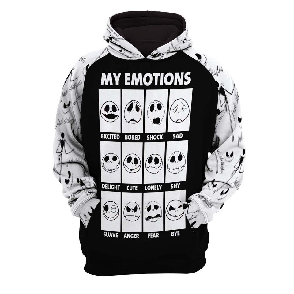 Jack My Emotions Disney 3D Printed Hoodie sold by Elizabeth Moreno ...