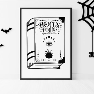 Hocus Pocus Spell Book SVG PNG JPG - Etsy