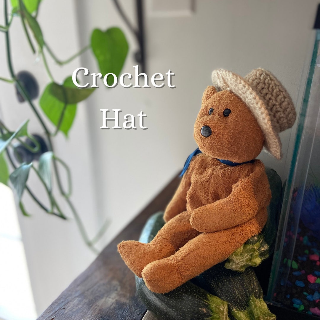 Stuffed Animal Clothes - Hat Crochet Pattern - Beginner to Intermediate ...
