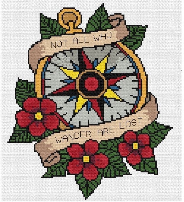 Compass Rose Pattern - Etsy