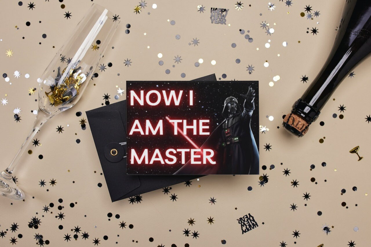 Now I Am the Master Star Wars Graduation Card | Masters Degree ...