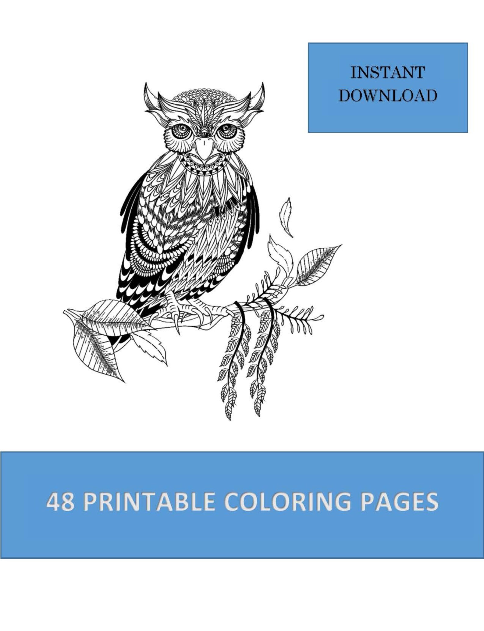 48 Printable Coloring Pages - Etsy Canada