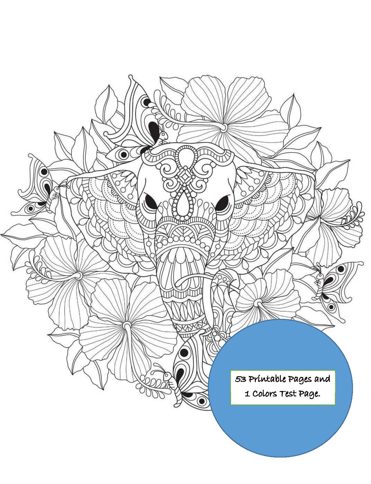 Coloring Pages for Adults and Teens - Etsy