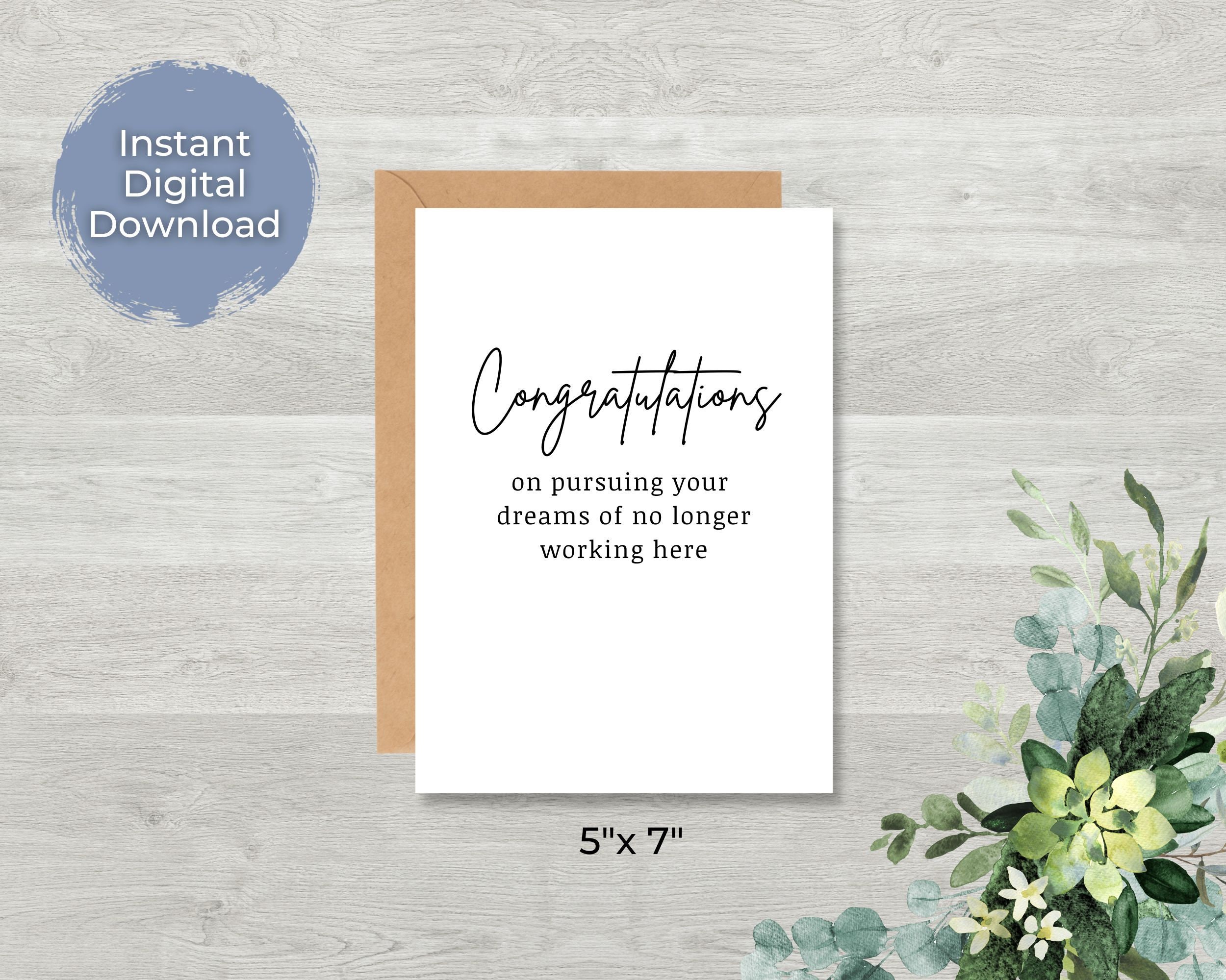 Printable Co-worker Good Luck Card Co-worker Sarcasm Digital - Etsy
