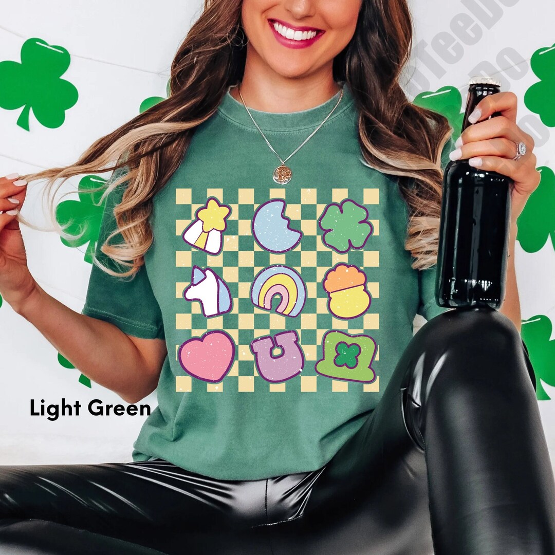 Comfort Colors® Lucky Charm Shirt,shamrock Rainbow Shirt, St Patricks ...