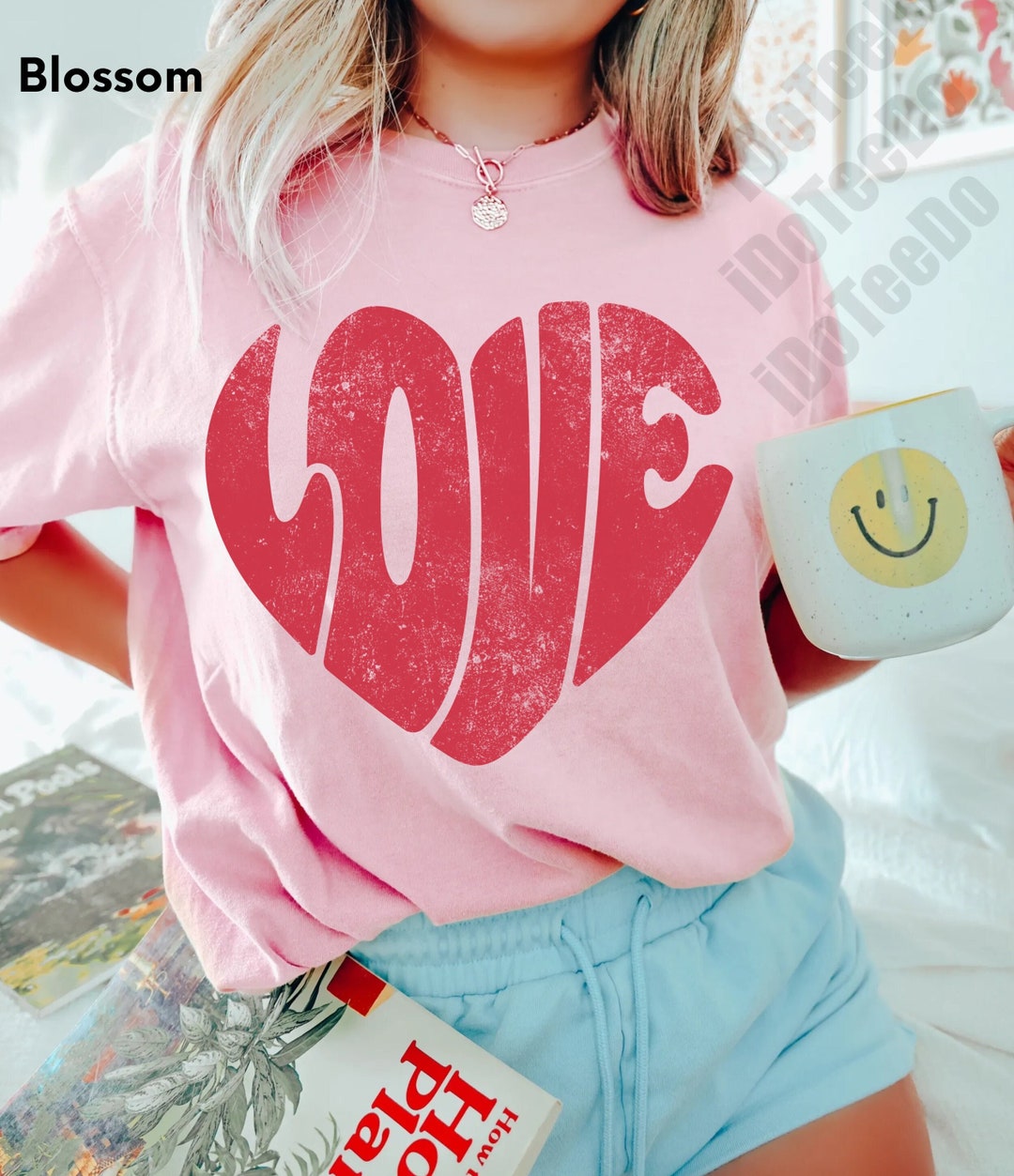 Comfort Colors® Valentine Heart Shirt,kids Valentines Day Shirt,retro ...