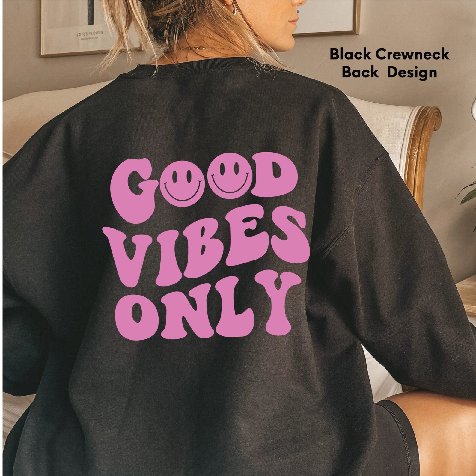 Good Vibes Only Sweatshirt/hoodiemental Health - Etsy