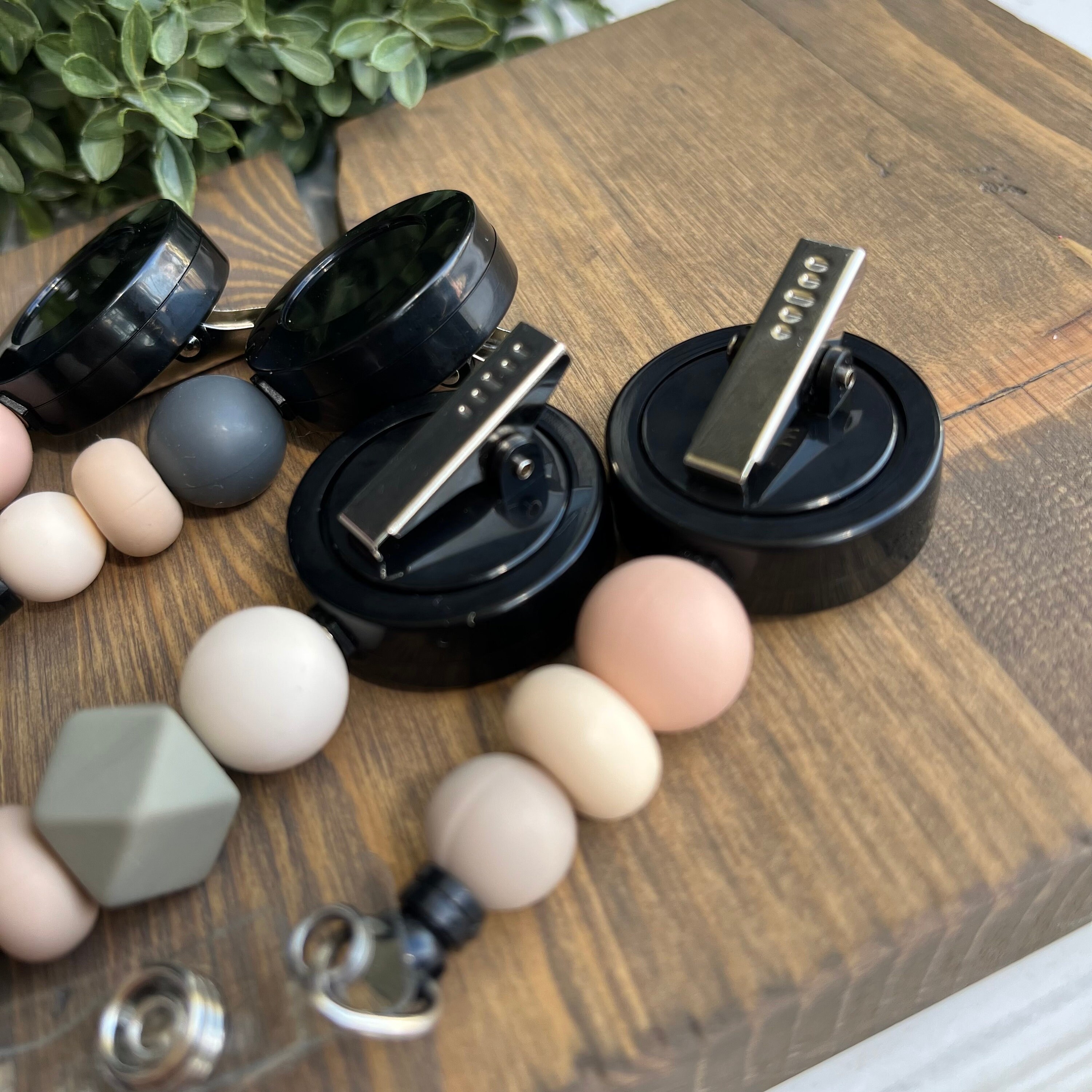 Neutral Badge Reel ID Holder Key Card Nurse Gift Teacher - Etsy