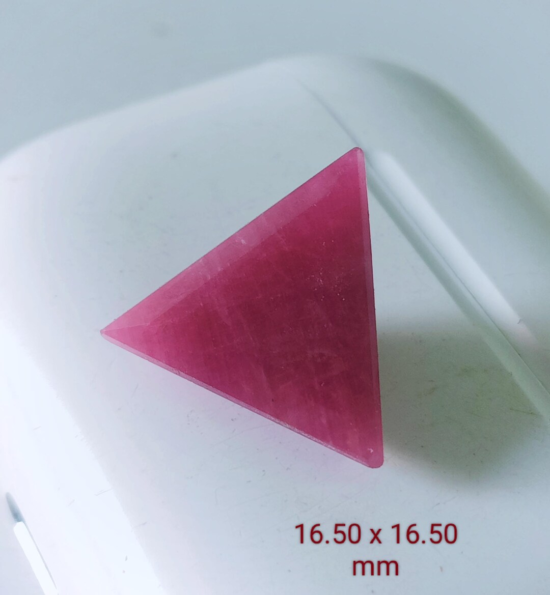 Natural Large Ruby Stone, Unheated Untreated Ruby Triangle, Large Ruby ...