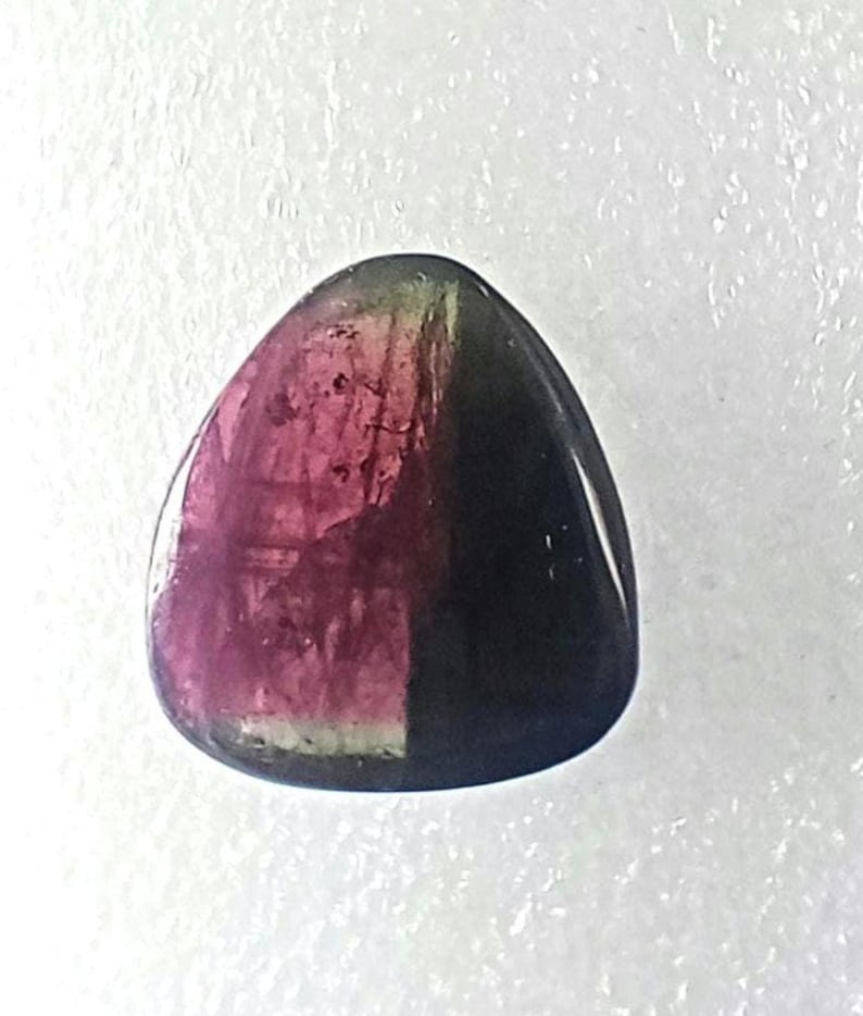 Watermelon Tourmaline Stone: 11.00 Ct Large Bi-color Natural Gemstone ...