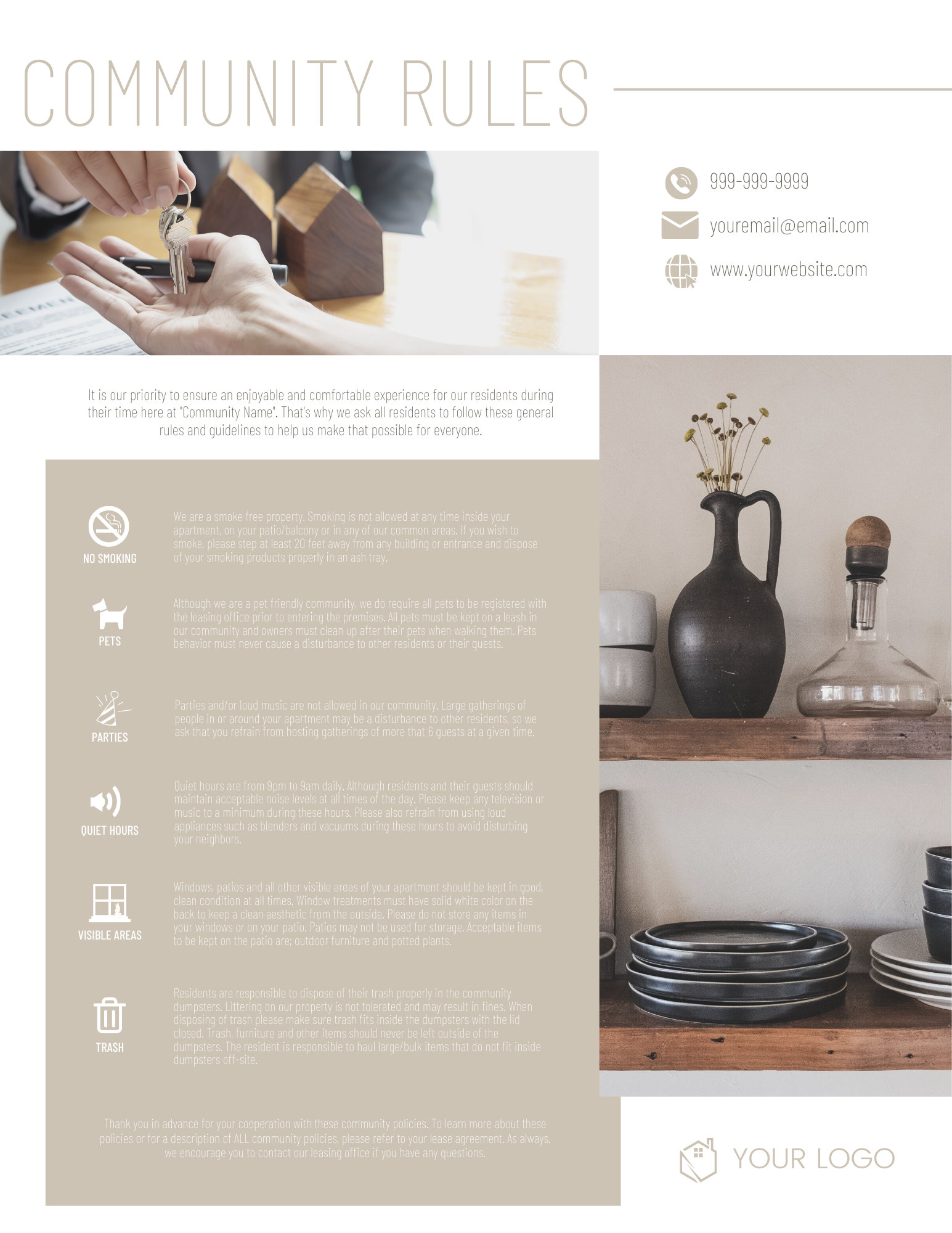 Leasing Flyers & Welcome Packet Bundle | Customizable Templates ...