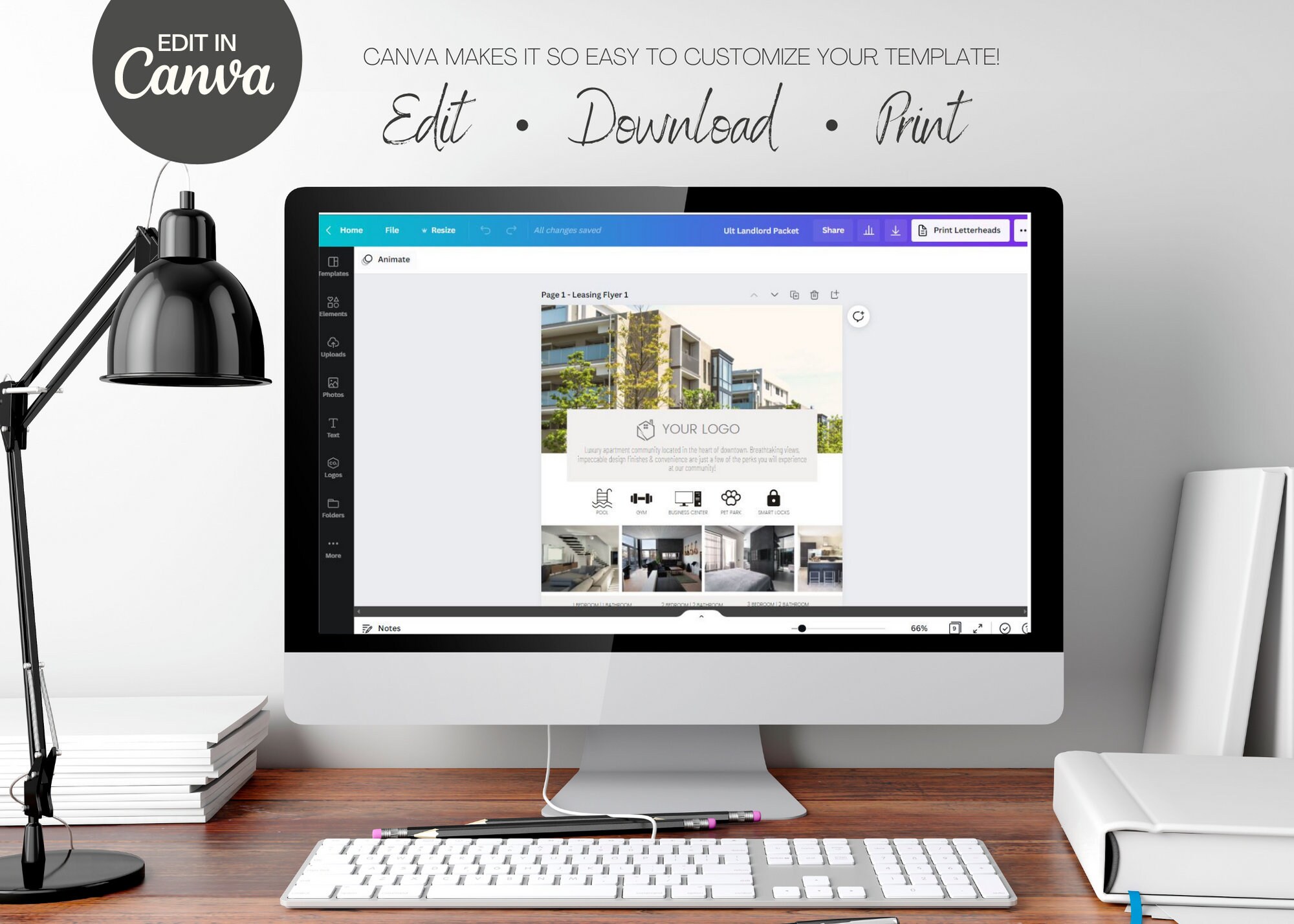 Editable Property Management Templates | Apartment Marketing Flyers ...
