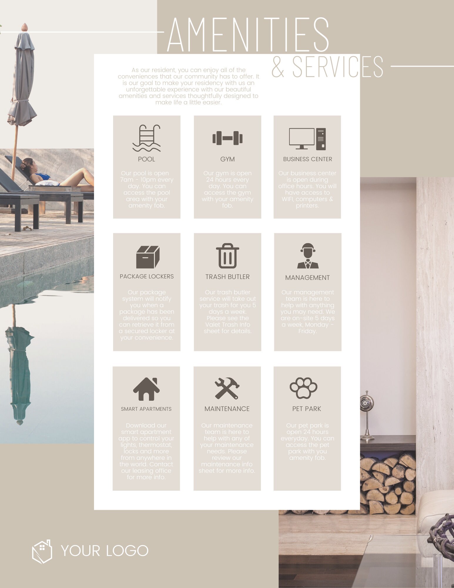 Leasing Flyers & Welcome Packet Bundle | Customizable Templates ...
