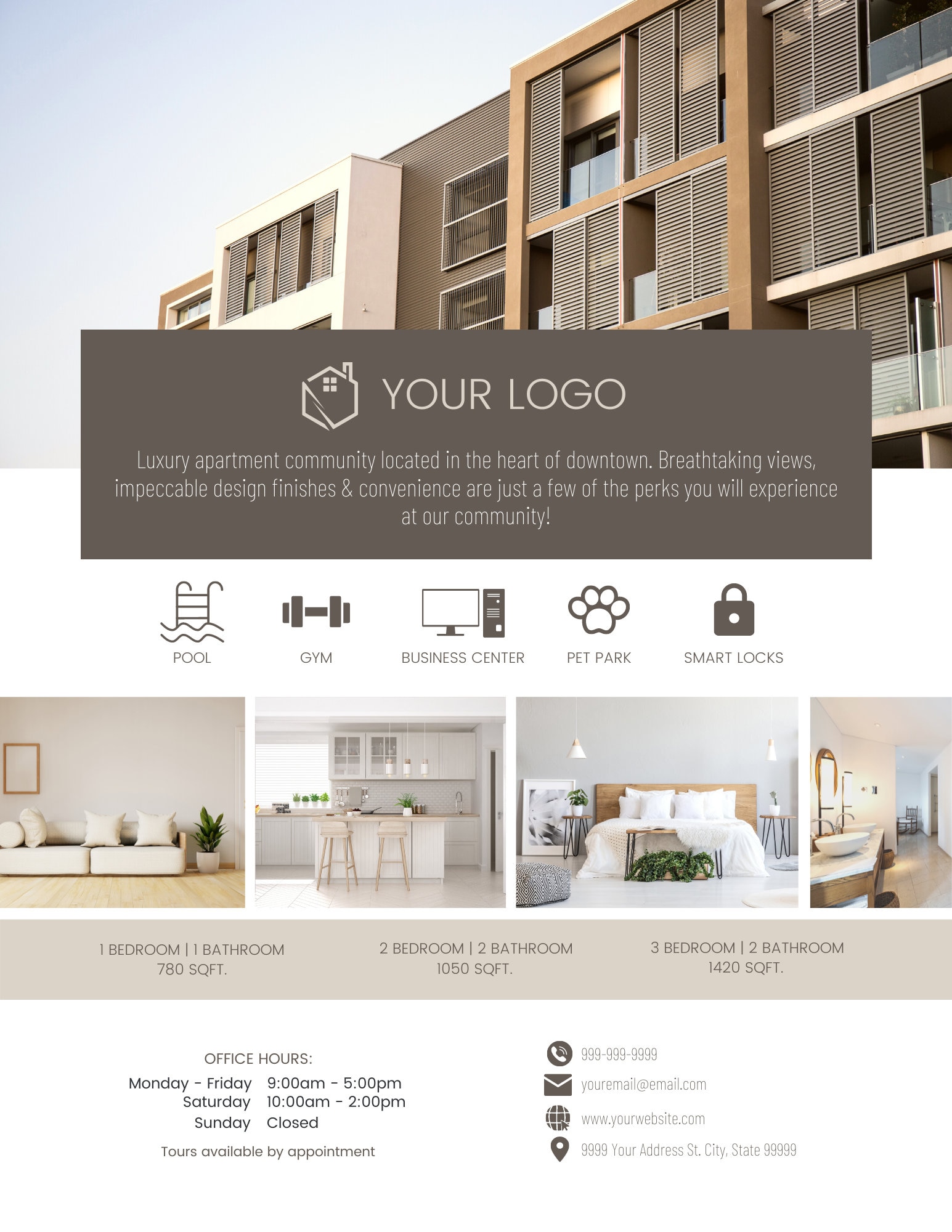 Leasing Flyers & Welcome Packet Bundle | Customizable Templates ...