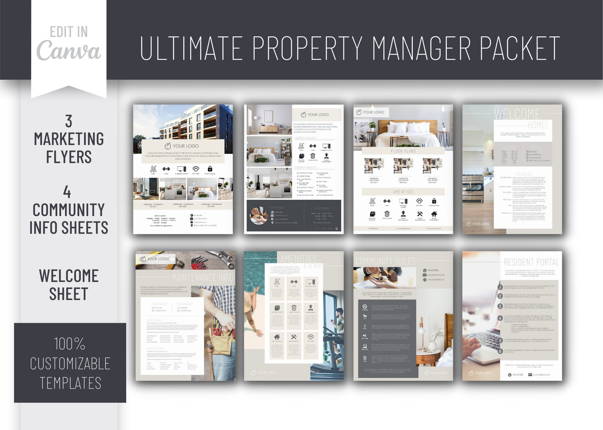 Landlord Essentials Kit | Property Management Templates | Marketing ...