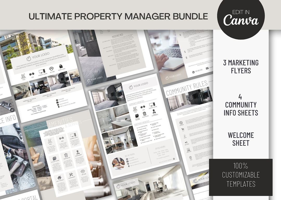 Editable Property Management Templates | Apartment Marketing Flyers ...