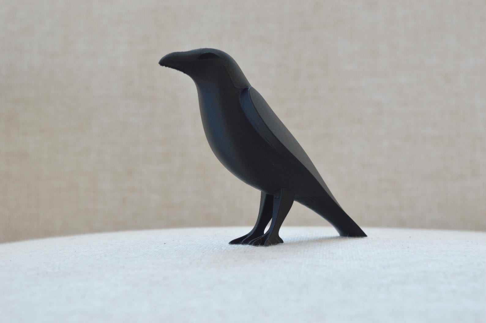 Raven Statue | Gothic Raven Sculpture | 3D Printed Bird Figurine | Crow ...
