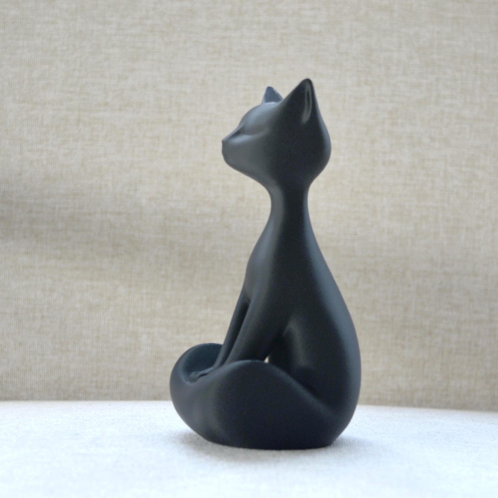 Meditative Cat Figurine | Yoga Cat | Gifts & Collectibles | Shelf Decor ...
