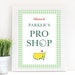 Pro Shop Gift Table Sign Golf Gift Table Mastered First - Etsy