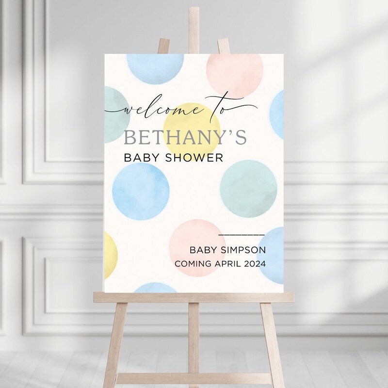 Polka Dot Sign - Etsy