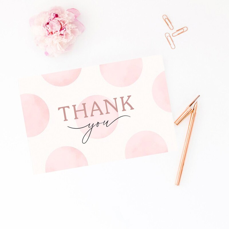 Polka Dot Thank You - Etsy