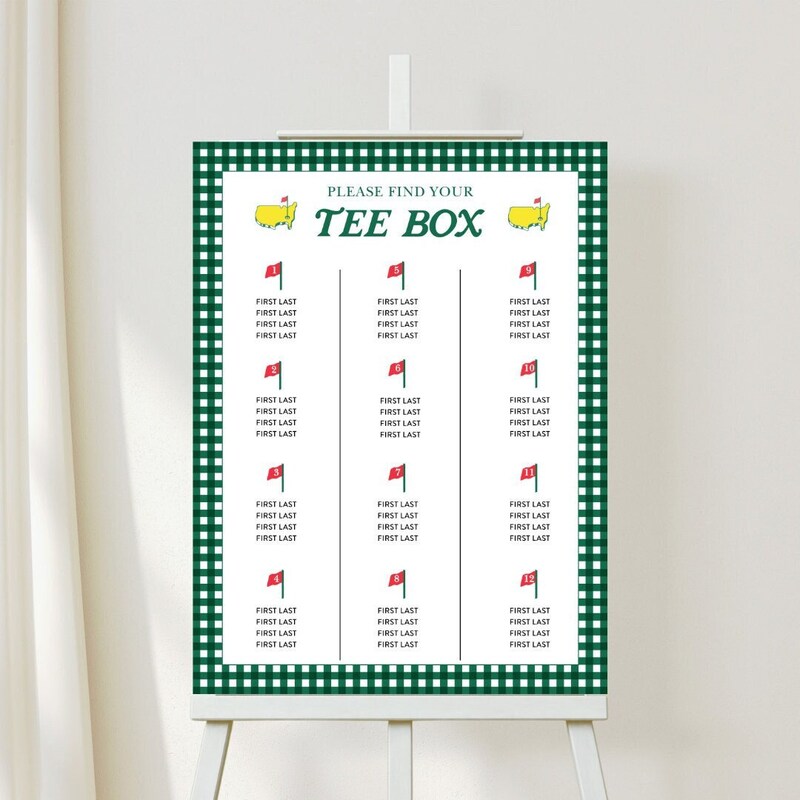 Golf Table Numbers - Etsy