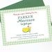 Masters Party Birthday Invitation Horizontal First Birthday - Etsy