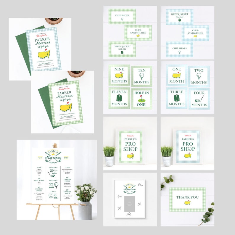 Pro Shop Gift Table Sign Golf Gift Table Mastered First - Etsy