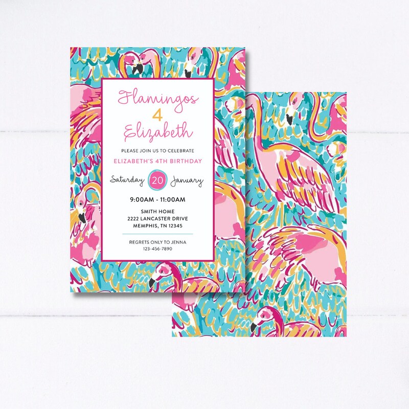 Flamingo Invites - Etsy