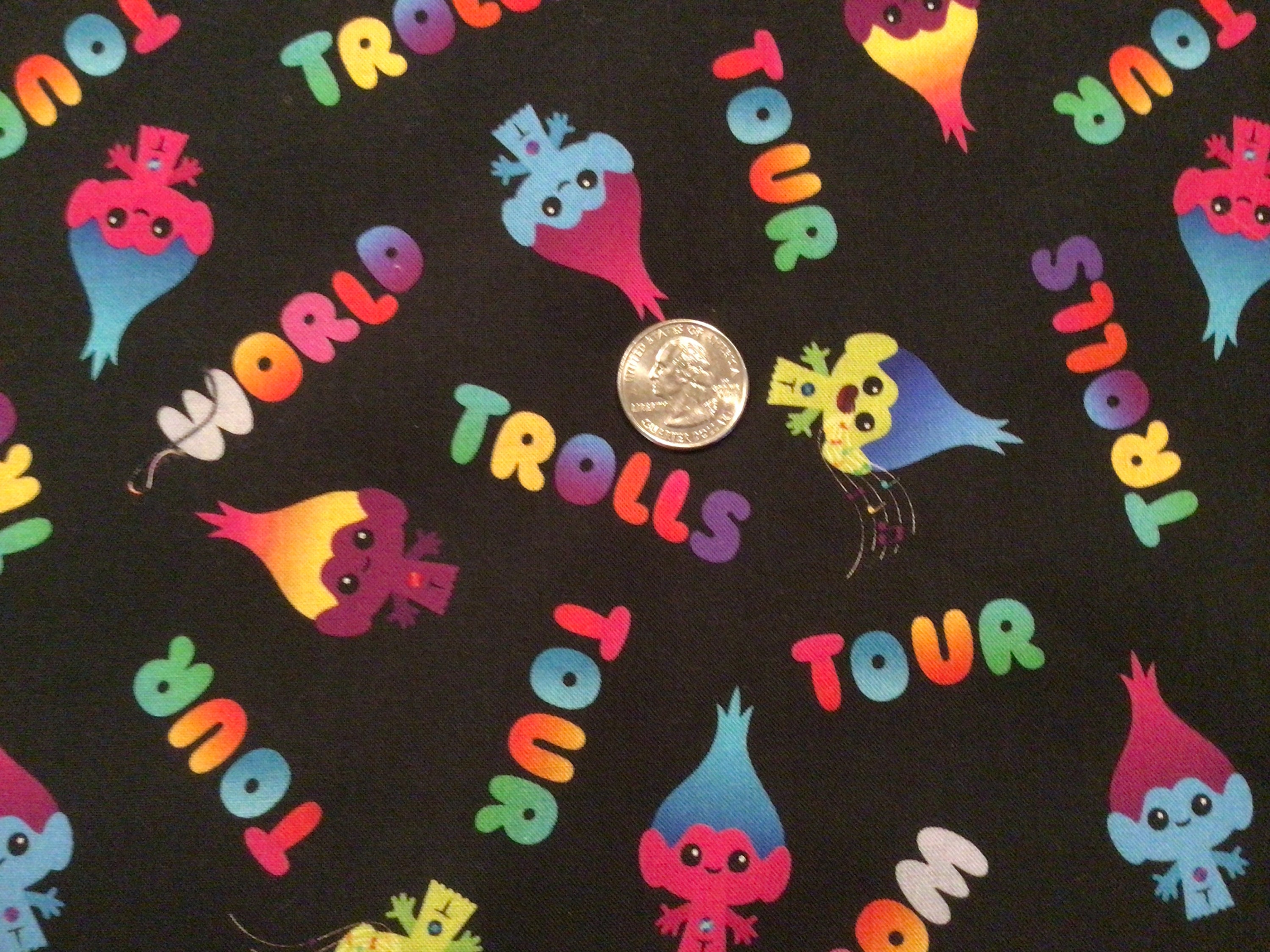 Trolls World Tour Fabric Fabric Yard Goods Youth Fabric Material - Etsy