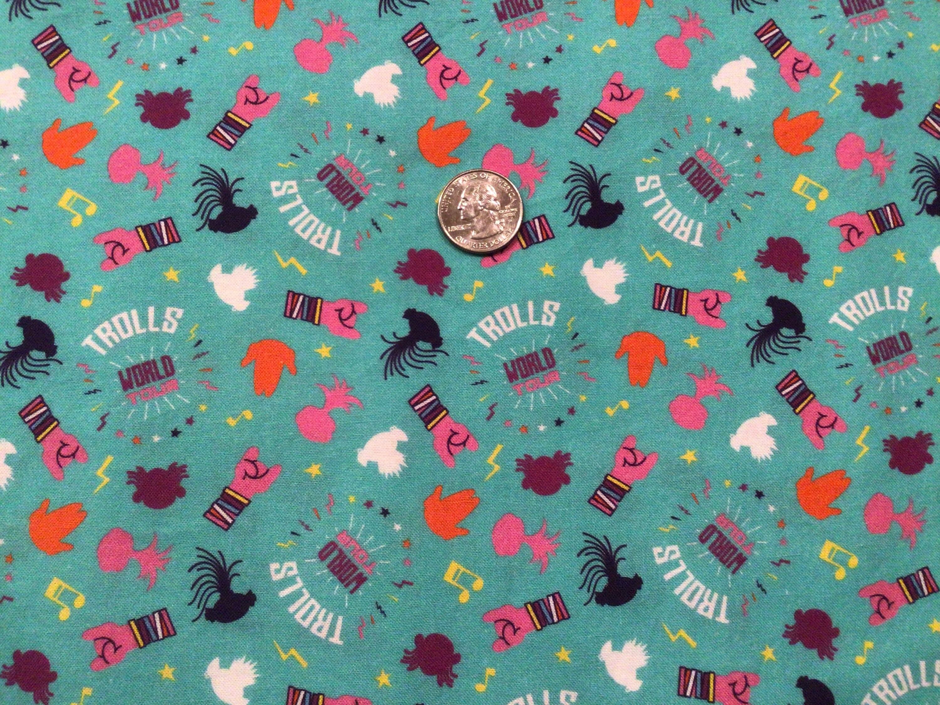 Trolls World Tour Fabric Fabric Yard Goods Youth Fabric Material - Etsy UK