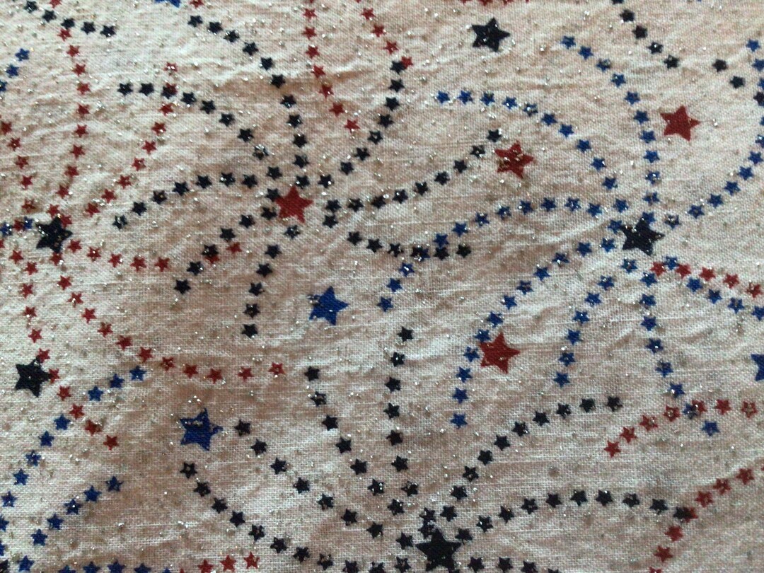 40” Wide SBTHY Sparkling Fireworks Fabric Patriotic Fabric July 4th ...