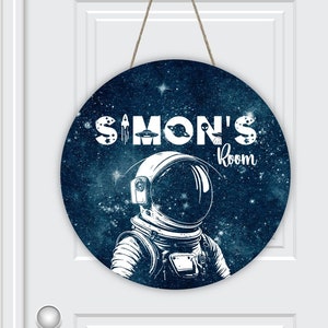 Astronaut Themed Bedroom Decor Custom Space Name Sign for Kids ...