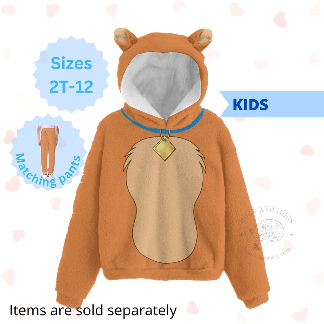 Lady and the Tramp Kids Fleece Hoodie: Dog Halloween Costume Cosplay ...