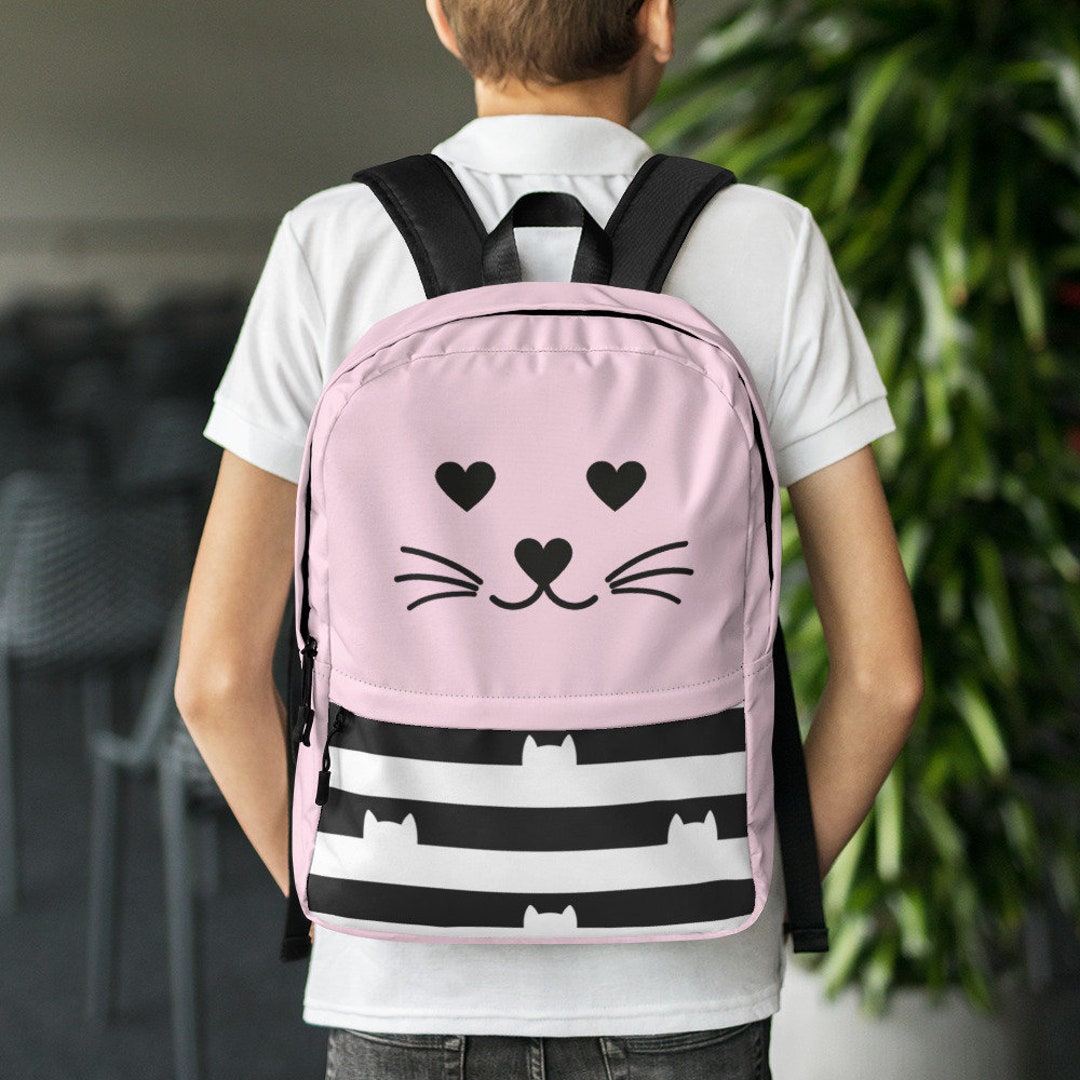 Gaby Inspired Backpack, Cat Backpack Black Striped - Etsy