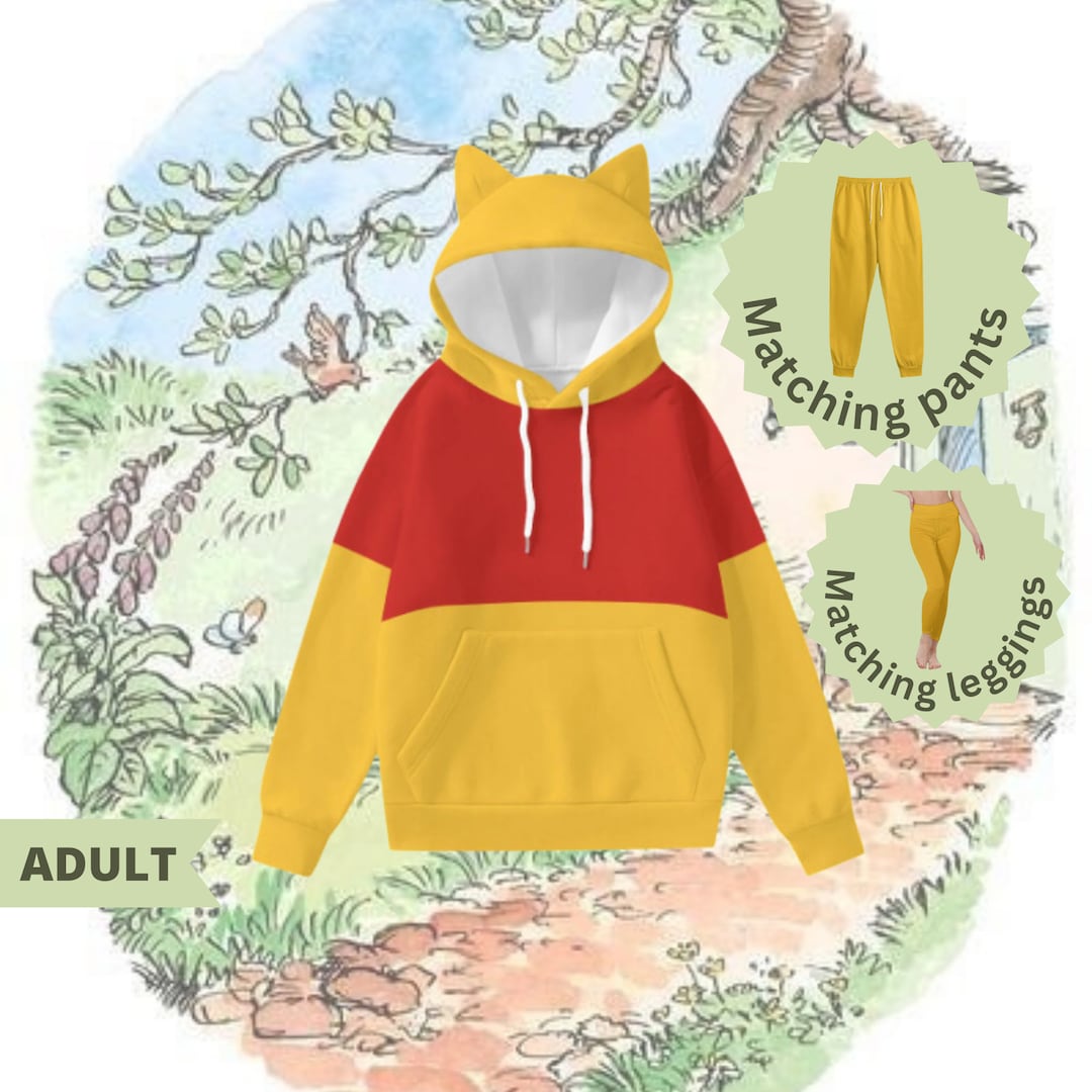 Winnie-the-pooh Adult Costume Halloween Adult Costume Winnie Hoodie ...