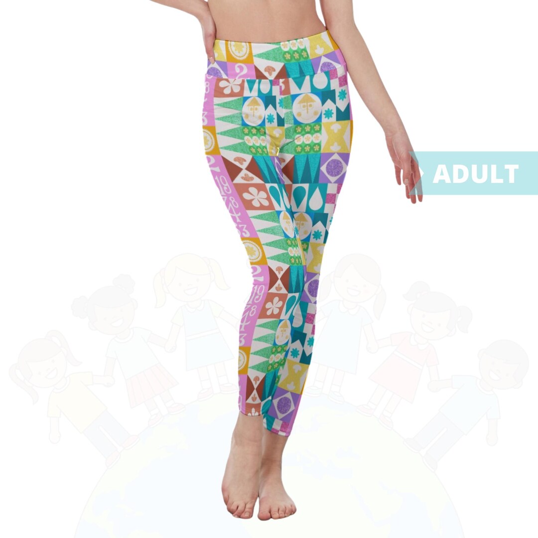 Small World Costume Running Theme Park Women's Leggings - Etsy