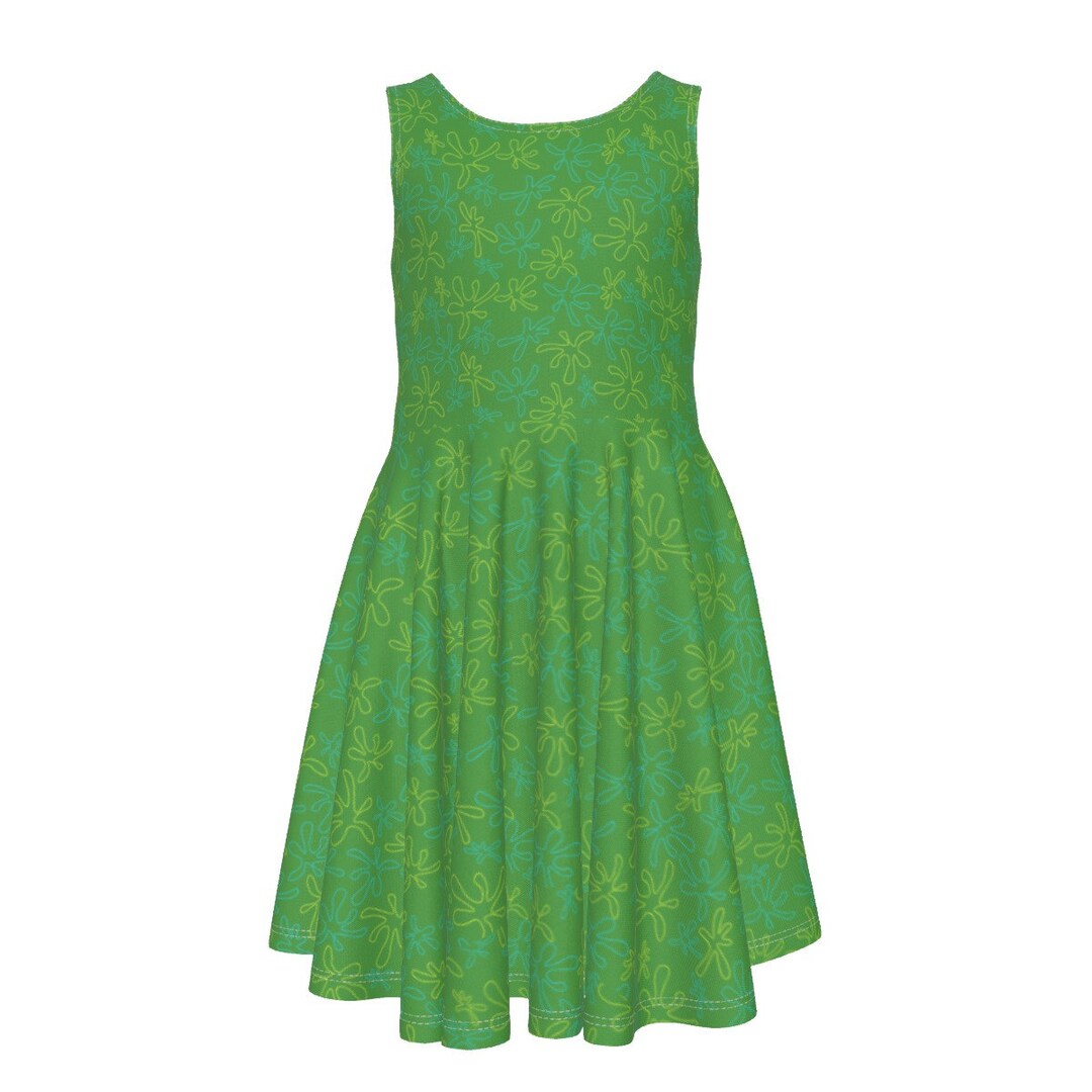 Disgust Costume Dress: Sleeveless Green Party Dress - Etsy