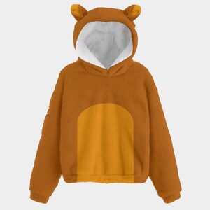 Kids Tanooki Fleece Sweatshirt: Mario Cosplay Costume With Ears - Etsy