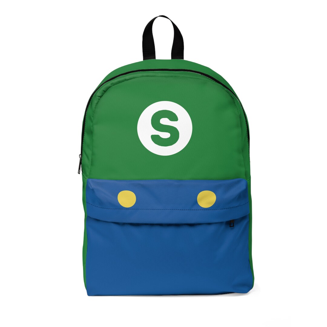 Luigi Personalized Gamer Backpack Custom Luigi Schoolbag Luigi Fan Gear ...