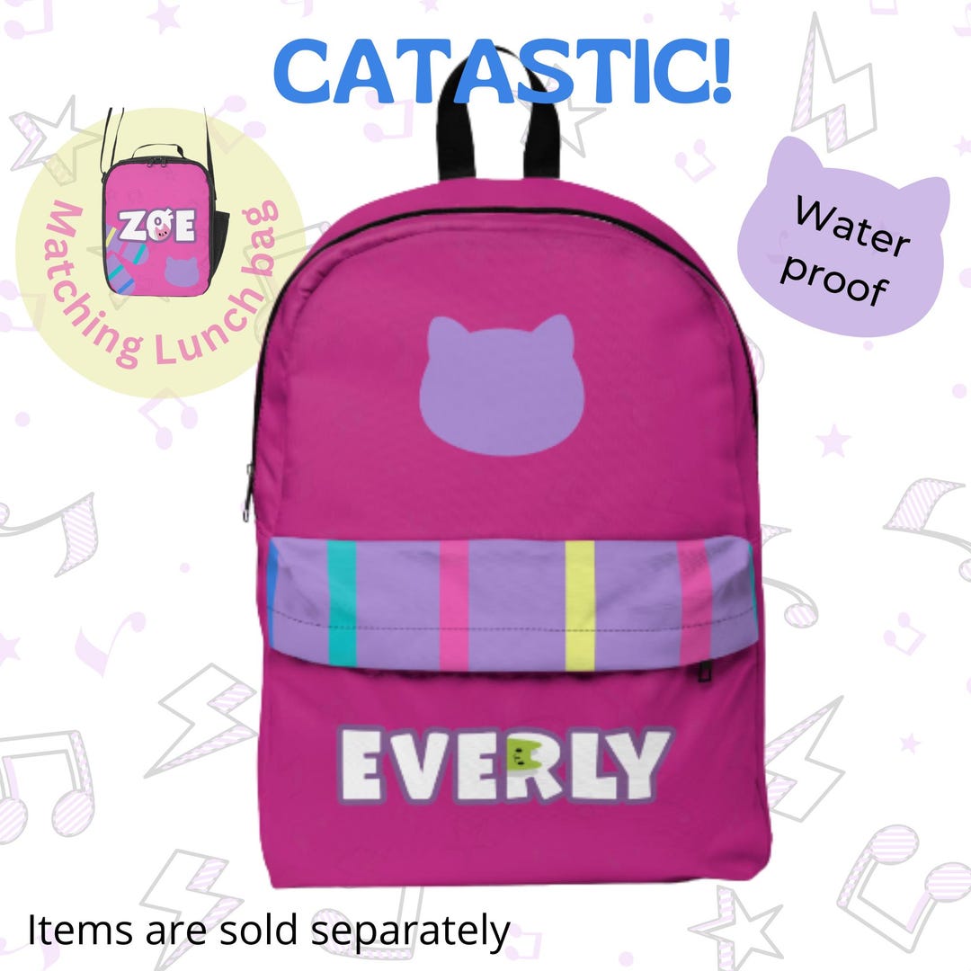 DJ Cat Inspired Backpack School Bag, Gaby Backpack - Etsy