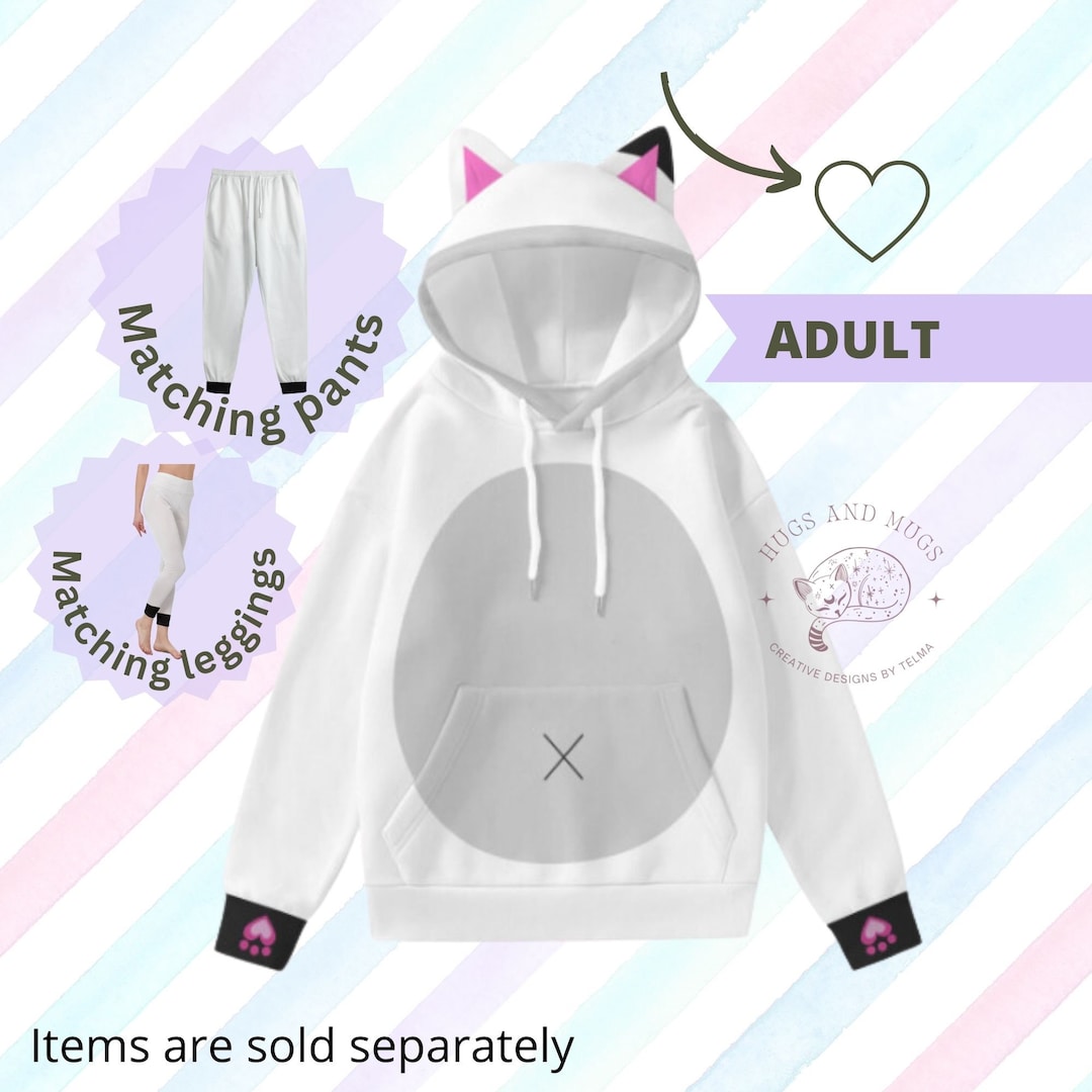 Gabby's Dollhouse PANDY PAWS Hoddie Pandy Halloween Costume for Adult ...