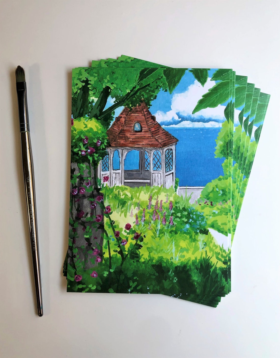 Anime Art Prints Set: Japanese Cottagecore Landscape Paintings (7x5) - Etsy