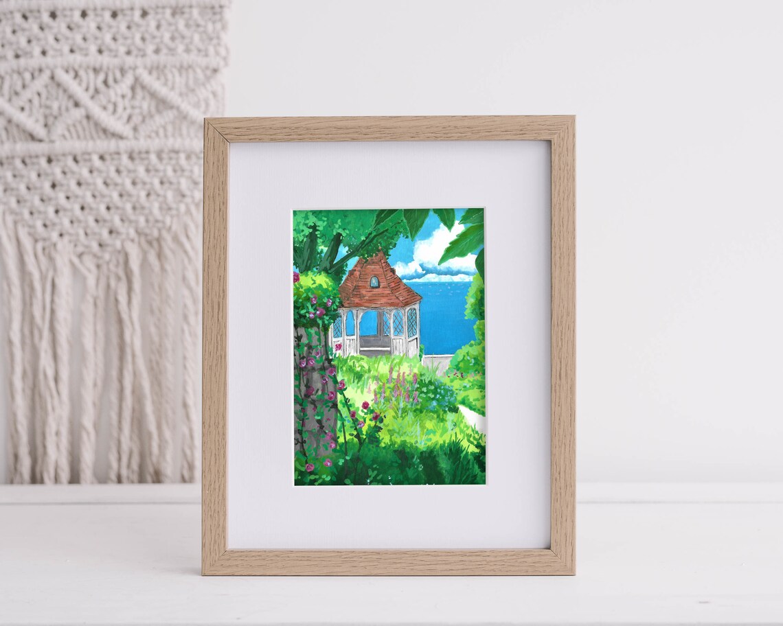 Anime Art Prints Set: Japanese Cottagecore Landscape Paintings (7x5) - Etsy